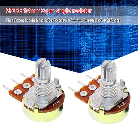 5set Wh148 Potentiometer Pots Kit Mit Ag2 White Cap Für Arduino 10k