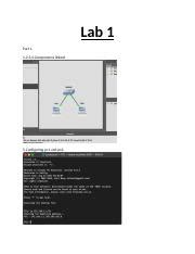 Configuring And Testing Network Components In A Lab Environment Course Hero