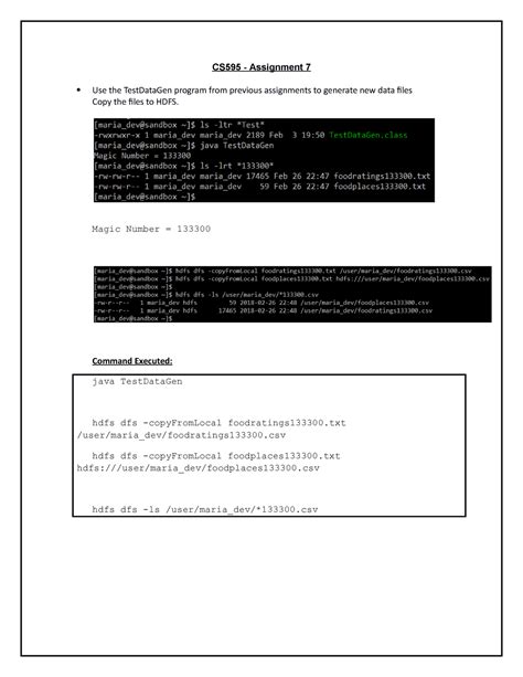CS595 HW7 Homework 3 Complete Assignment With Code Snippets CS595 Assignment 7 Use The