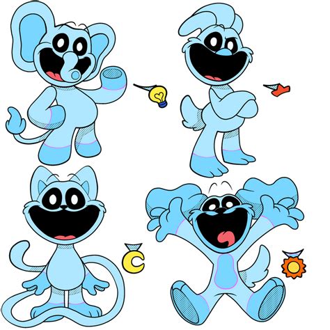 Smiling Critters Base 1 Mspaint Friendly By Bea Boo On Deviantart