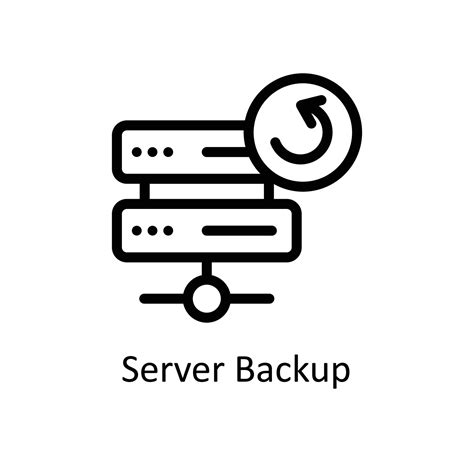 Server Backup Vector Outline Icons Simple Stock Illustration Stock 21957761 Vector Art At Vecteezy