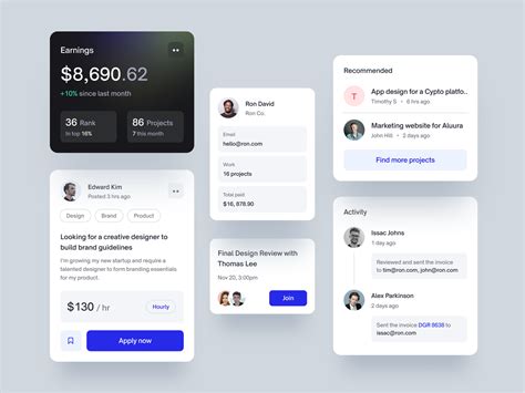 Invoice Design Web Ui Design Unique Apps Card Ui Ui Components Ui Web Website Design