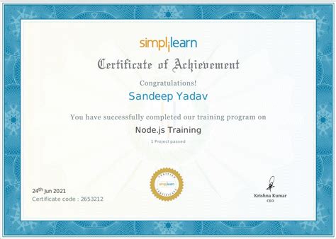 Sandeep Yadav On Linkedin Certificateofcompletion Simplilearn