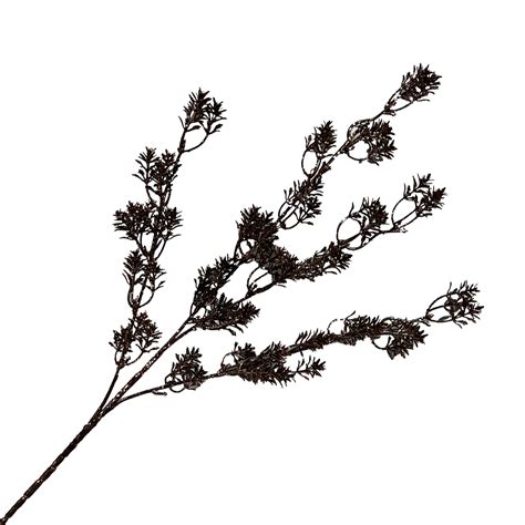 Spray Cluster Mini Leaf Brown 29 75 Glitter Christmas Forever