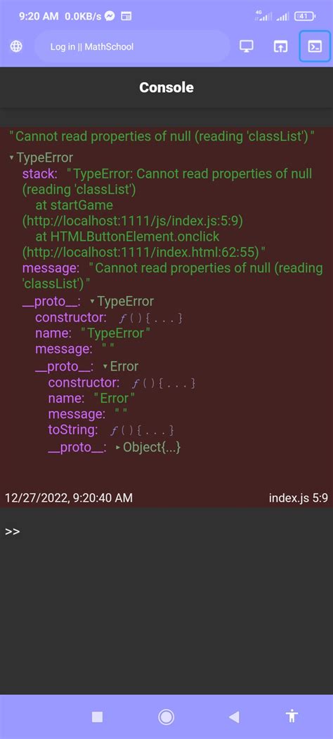 Javascript I Tried To Hide An Element But It Return This Error