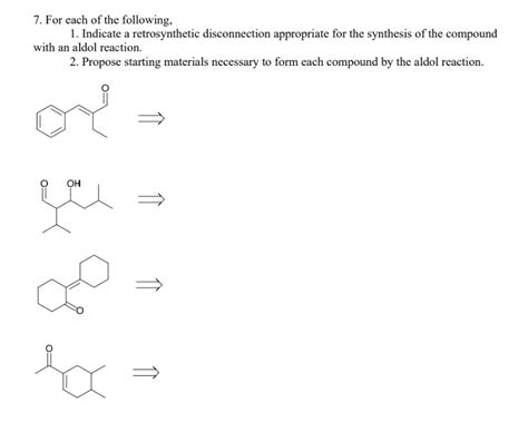 Solved 7 For Each Of The Following 1 Indicate A