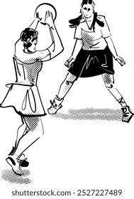 Netball Cartoon Over 171 Royalty Free Licensable Stock Illustrations Drawings Shutterstock