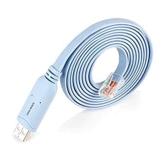 OIKWAN USB Cisco Console Cable USB To RJ Console Cable Compatible With Routers Switch Windows