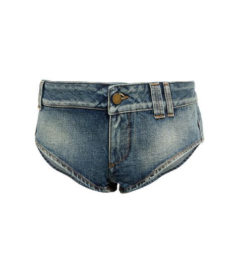 Alessandra Rich Crystal Embellished Denim Shorts Alessandra Rich