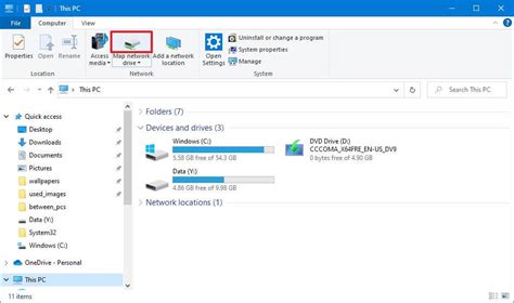 How To Map Network Drive On Windows 10 Pureinfotech