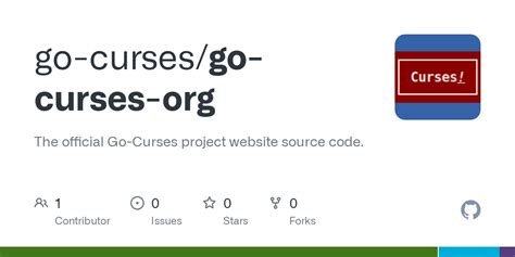 Github Go Cursesgo Curses Org The Official Go Curses Project Website Source Code