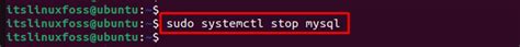 How To Startstop Mysql Server On Ubuntu Its Linux Foss