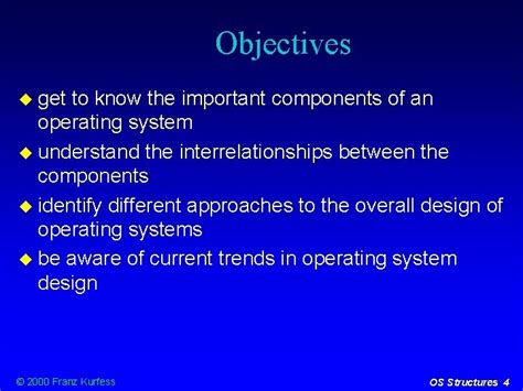 Course Overview Introduction Computer System Structures Operating System