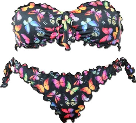 Bikinicolors Womens Bikini Set Black Fondo Nero Xl Top 12 Bras M