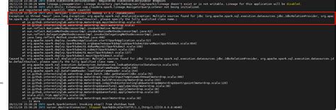 Exception In Thread Main Javalangexception Orgapachesparksql