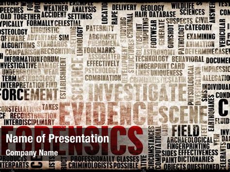 Science Forensics Forensic Concept Powerpoint Template Science Forensics Forensic Concept