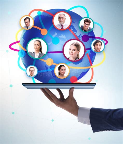 Social Networking Concept With People Stock Image Image Of Handsome