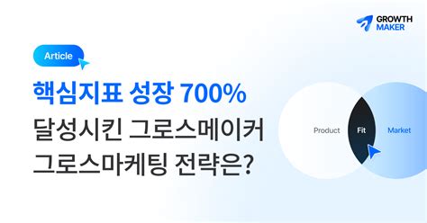 핵심 지표 700 성장시킨 그로스메이커 마케팅 전략은 그로스메이커 블로그