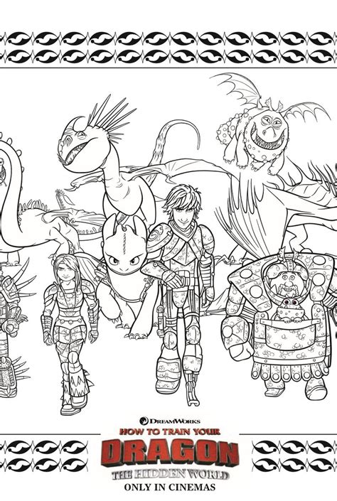 Free Printable Httyd3 Coloring Page How To Train Your Dragon Coloring