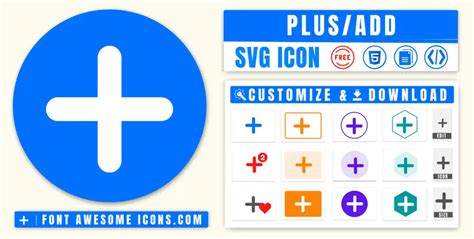 Plus Icon Svg Get Plus Svg Code Path Logo Html Css