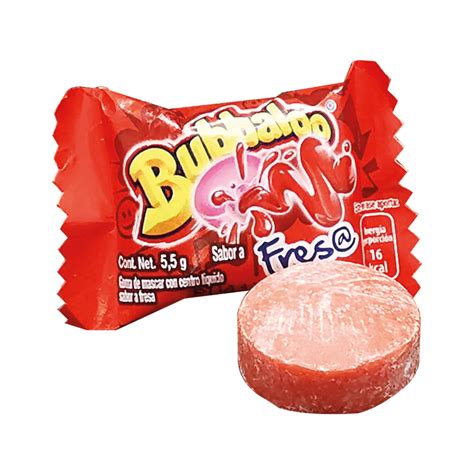 Chicle Bubbaloo Fresa 47 Pzas Candy Rico