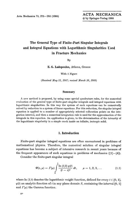 The General Type Of Finite Part Singular Integrals And Integral Equations With Logarithmic