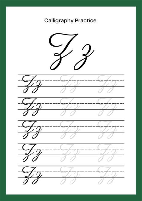 Free Printable Cursive Writing Worksheet Templates Canva