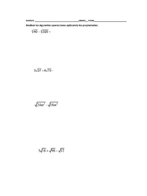 Propiedades De La Radicacion Pdf