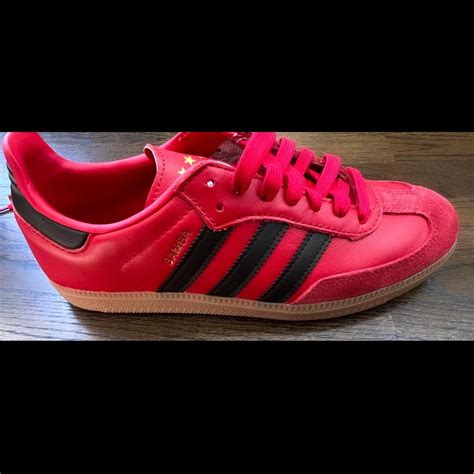 Adidas Red Samba New In The Box Never Worn Depop