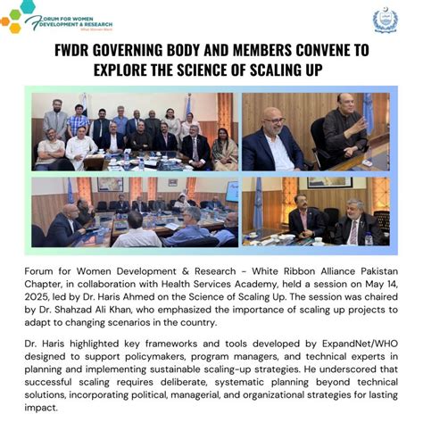 Scaling Up Projects For Lasting Impact A Session By Dr Haris Ahmed Muhammad S Posted On The