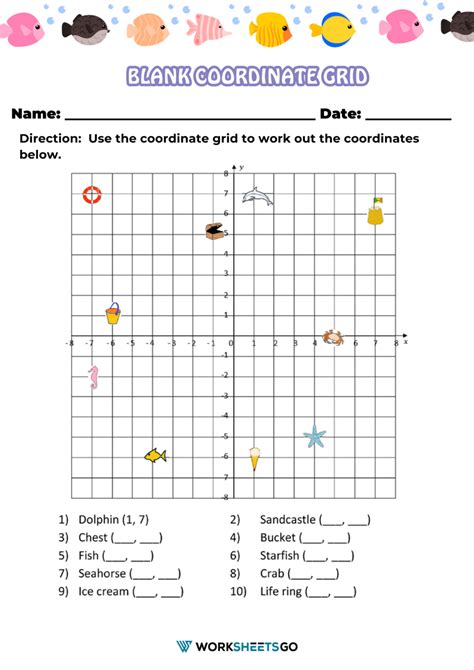 Coordinate Graphing Mystery Picture Worksheets Worksheetsgo