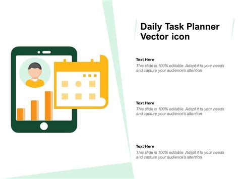 Daily Task Planner Vector Icon Ppt PowerPoint Presentation Inspiration Clipart PDF