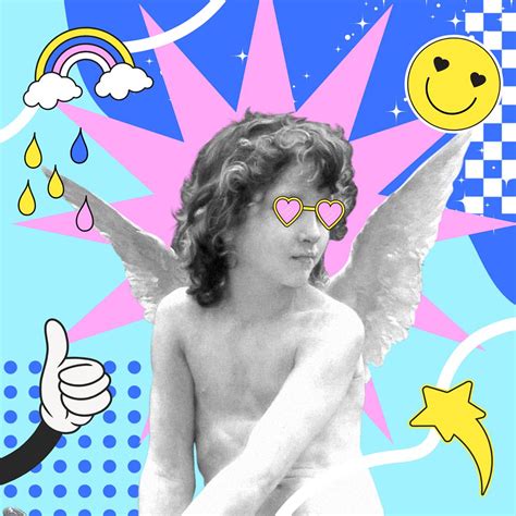 Funky Cupid Creative Collage Art Premium Editable Design Rawpixel