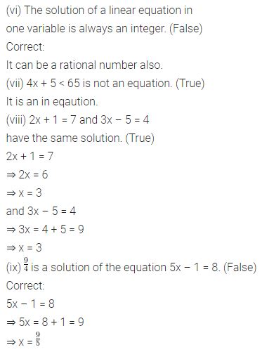 Linear Equations Worksheets Grade 7 Cbse Tessshebaylo