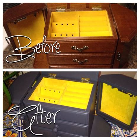 Before And After Diy Jewelry Box Makeover