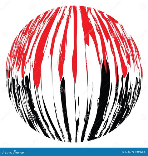 Magnified Black And Red Bar Code Stock Vector Illustration Of