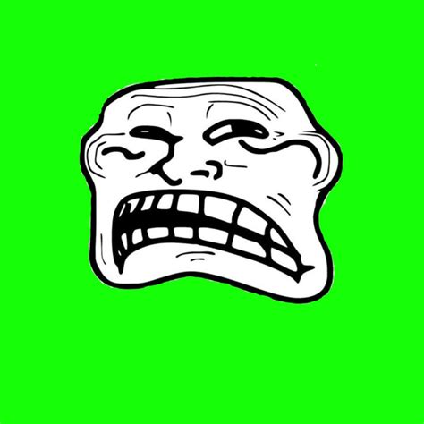 Funny Troll Face Green Screen Overlay Meme Template Troll Face