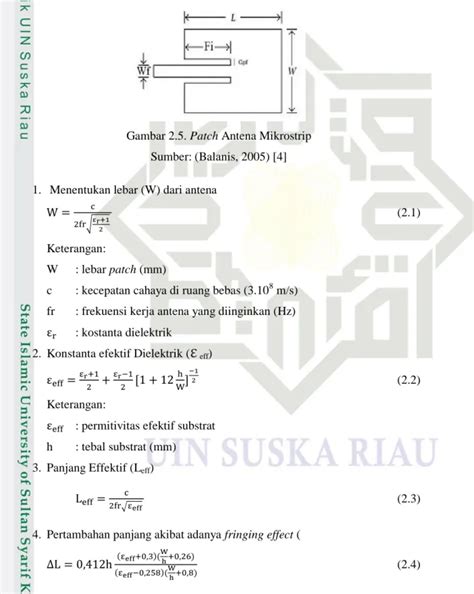 Rancang Bangun Antena Mikrostrip Rectangular Patch Array 1x2 Mimo 2x2