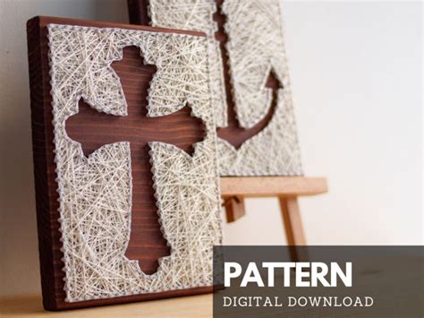 String Art Pattern Printable Religious Cross Diy String Art Worksheets Library