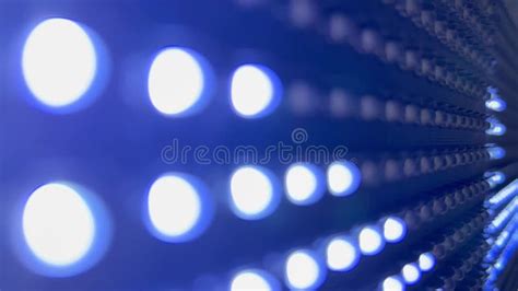 Pixel Scrolling On Stadium Video Scoreboard Stock Video Video Of