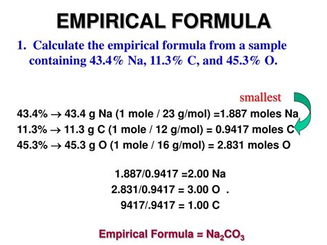 PPT EMPIRICAL FORMULA PowerPoint Presentation Free Download ID 6857458