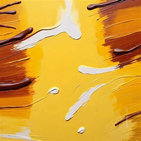 Yellow Brown Modern Oil Painting Background Wallpaper Free Download