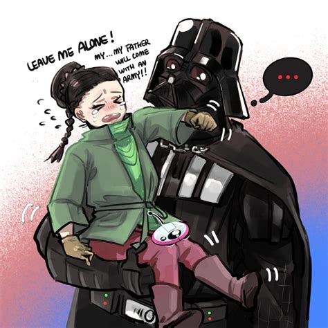 Darth Vader And Princess Leia Organa Solo Star Wars And 1 More Drawn
