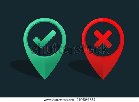 Pointer Map Pin Check Mark Sign Stock Vector Royalty Free Shutterstock