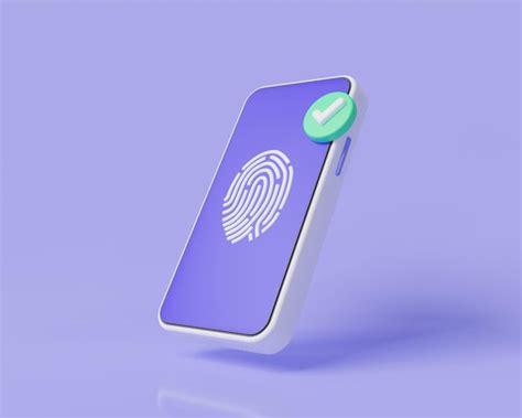 Premium Photo Fingerprint On Mobile Phone Cyber Secure Finger Digital