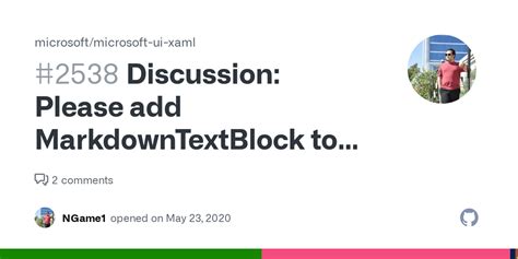 Discussion Please Add MarkdownTextBlock To MS UI Xaml Issue 2538 Microsoft Microsoft Ui