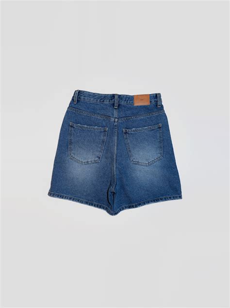 Cafri Mid Denim Shorts Mid Blue 2c