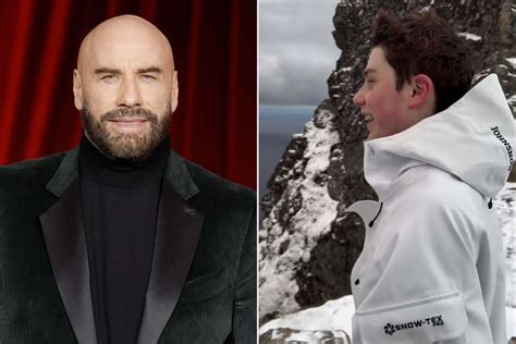 John Travolta Shares Rare Video Of Son Ben 14 Hiking In The Snow