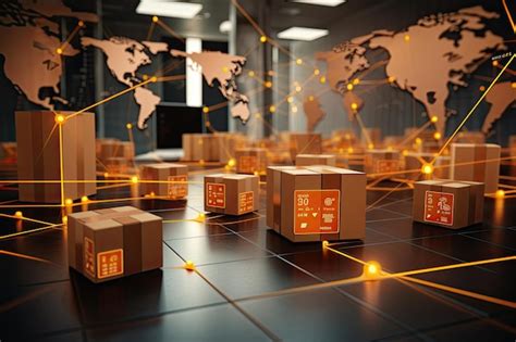 Premium Photo The World Map Surrounded By Boxes Representing