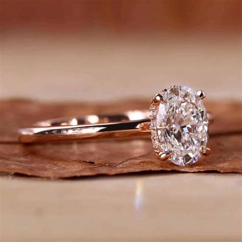 1 Ct Cushion Cut Moissanite Ring In 14k Or 18k Gold With Horn Band Gra